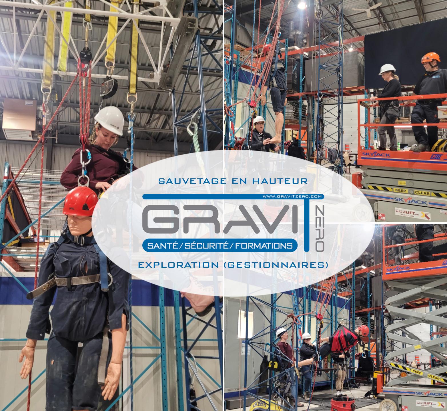 FORMATION GESTIONNAIRES - SAUVETAGE EN HAUTEUR – EXPLORATION \\ COMPLET | GRAVI-T ZERO